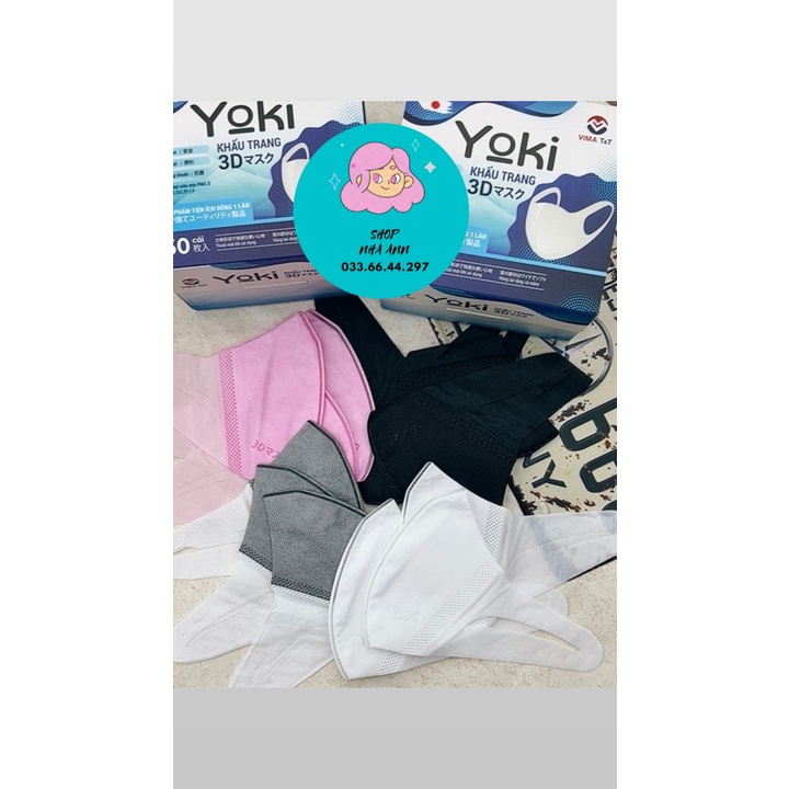 Yoki 3D MASK JAPANESE TECHNOLOGY BOX OF 50 GENUINE ELECTRIC STRAPS | Shopee Singapore