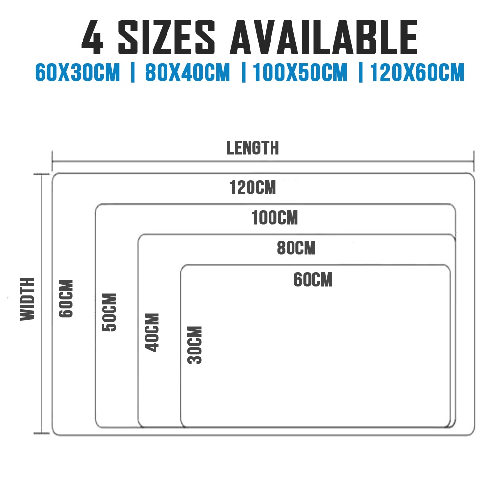 SG Waterproof Leather Desk Mouse Pad - Large Desktop Table Mat Laptop ...