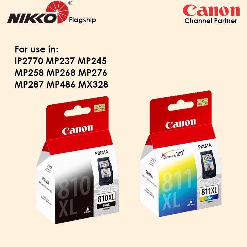 Canon INK CL-811XL PG-810XL CL811XL PG810XL 810 811 Ink for IP2770 ...