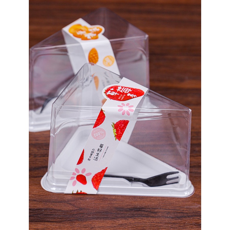 🔥[Ready Stock] Japanese Mousse Packing Cake Box Transparent Cut One ...