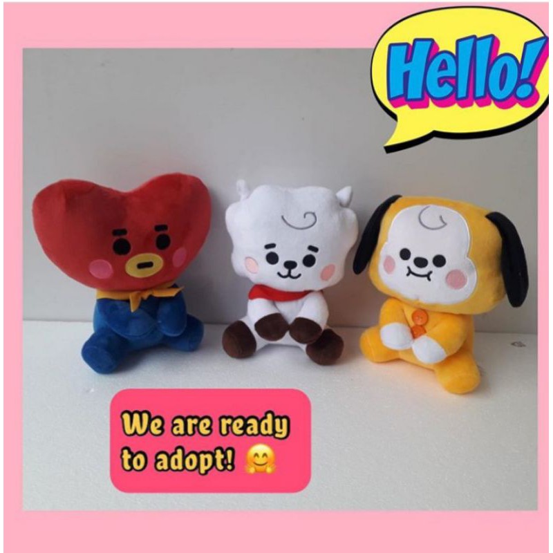 Bts doll bt21 plush doll bts character bt21 chimmy rj tata army ...