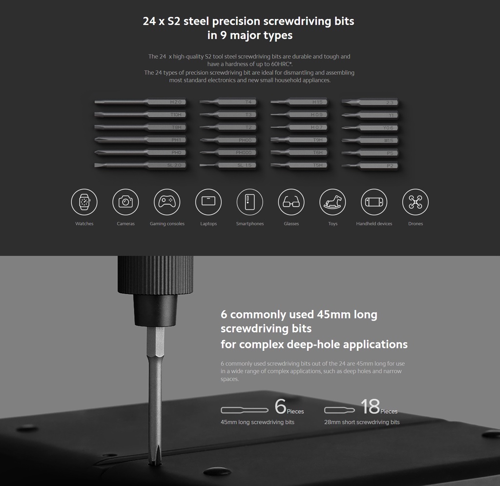 Xiaomi Mi Electric Precision Screwdriver | Shopee Singapore