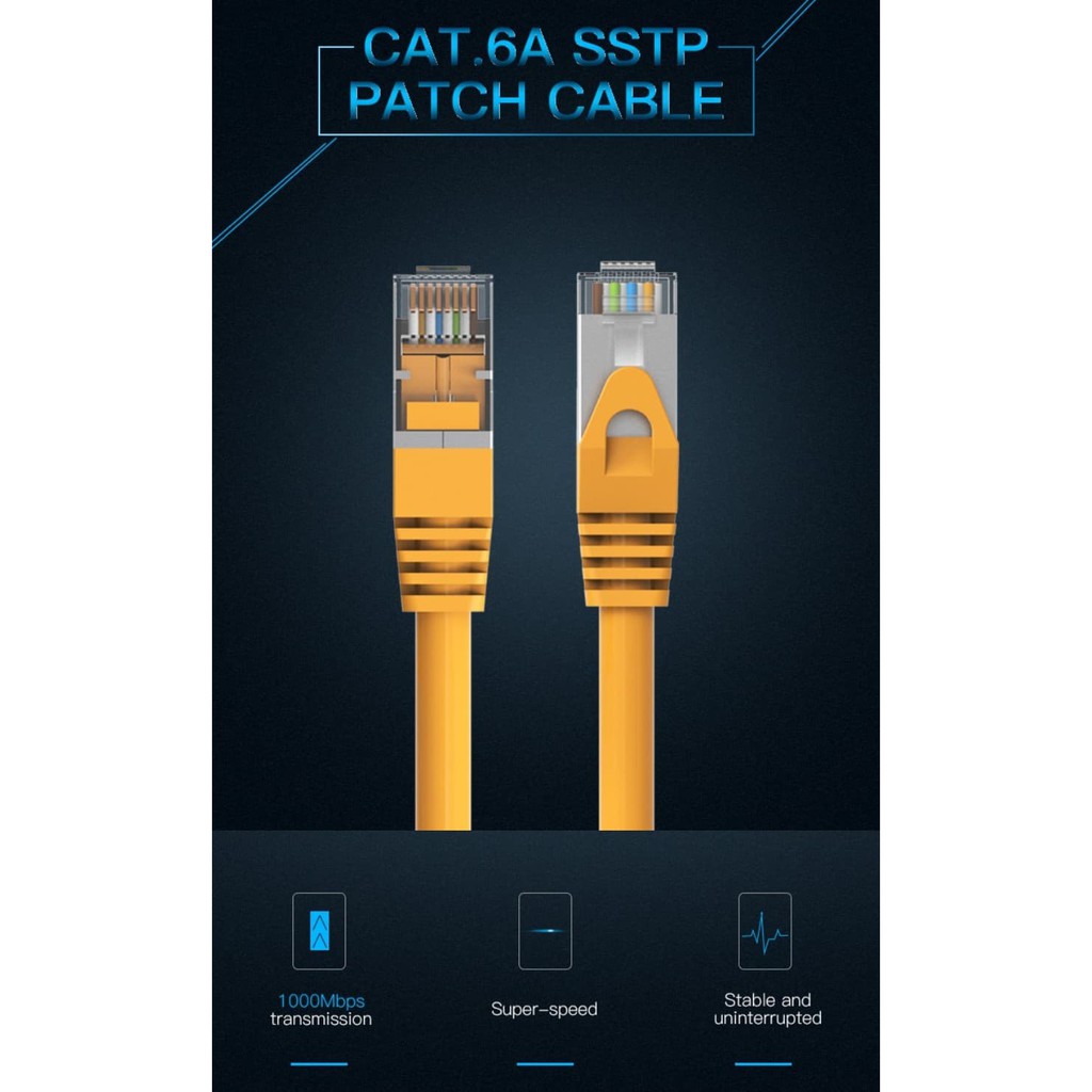 Vention VPC6 SSTP 35M Lan Cable Cat6a Pure Cat6 RJ45 Gigabit SSTP ...