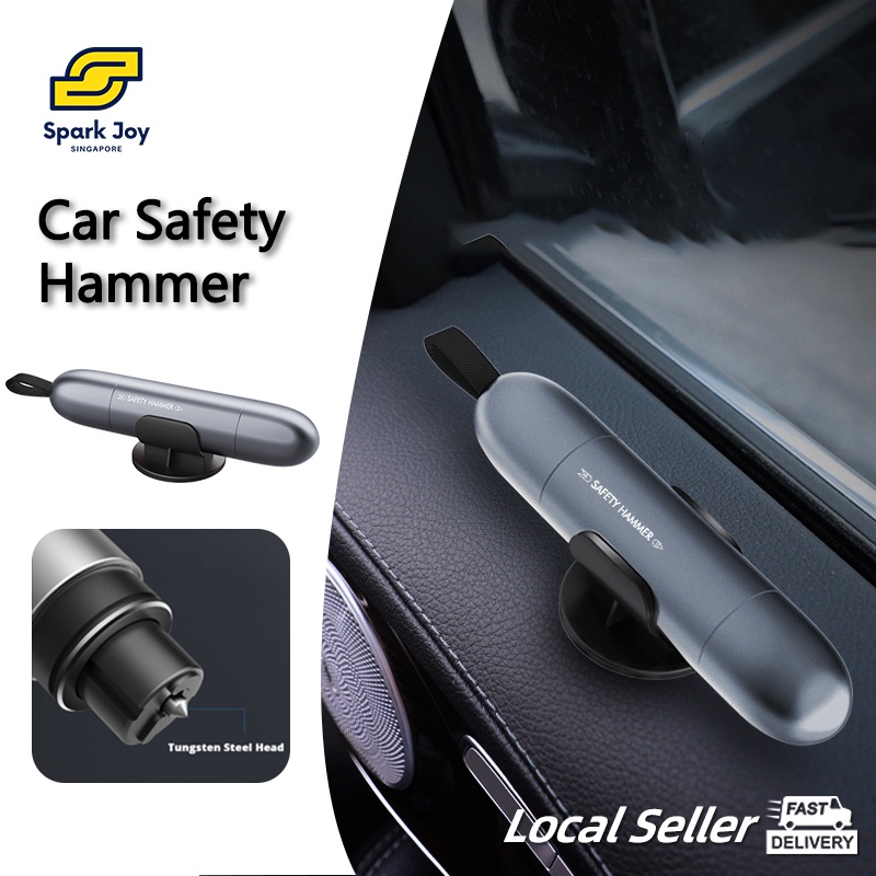 【SG】Car Safety Hammer Car Window Glass Breaker Emergency Hammer Seat ...