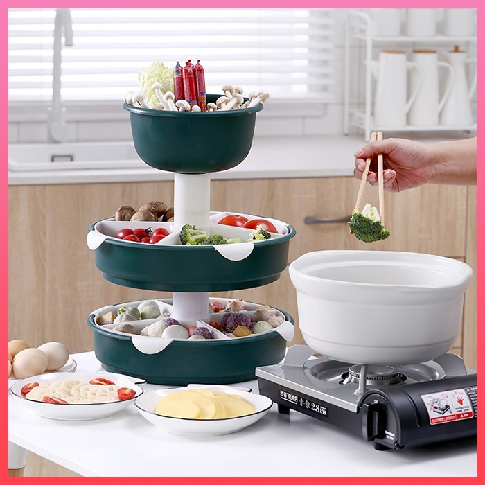 Special Selection Multi-Layer Hot Pot Tray 360 Rotating Hot Pot ...