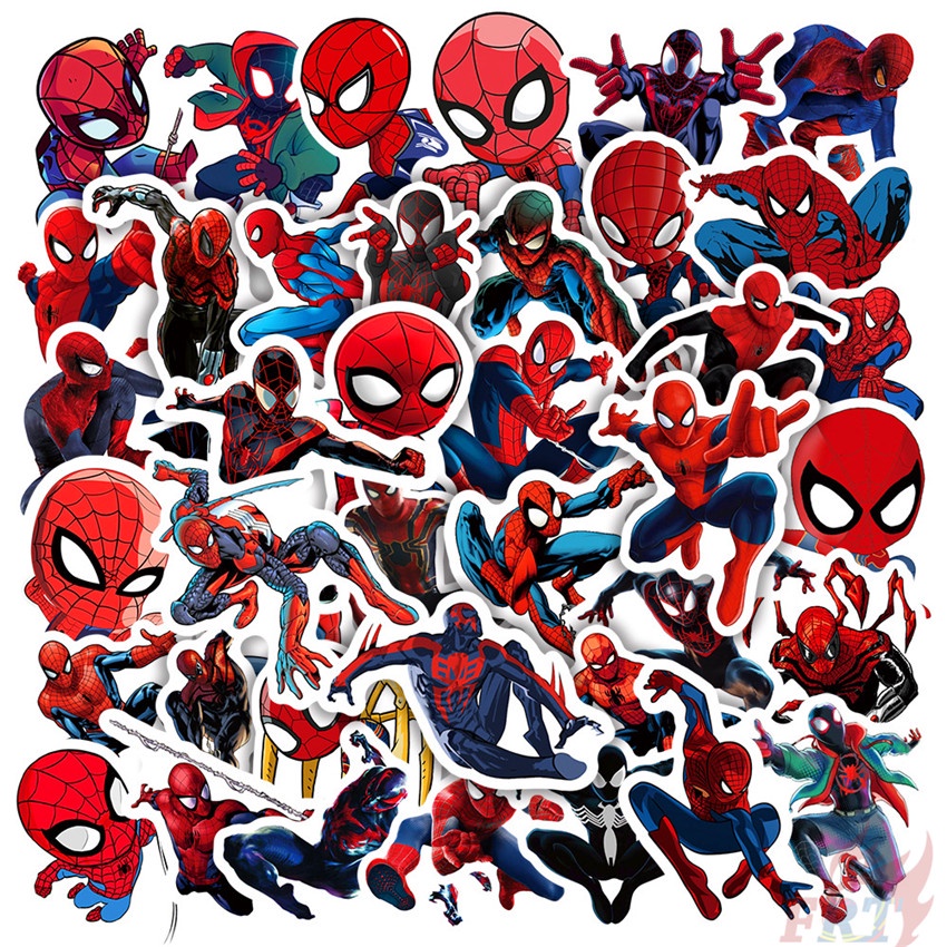 50Pcs/Set ☆ Spider-Man Series 01 Stickers ☆ DIY Fashion Waterproof ...
