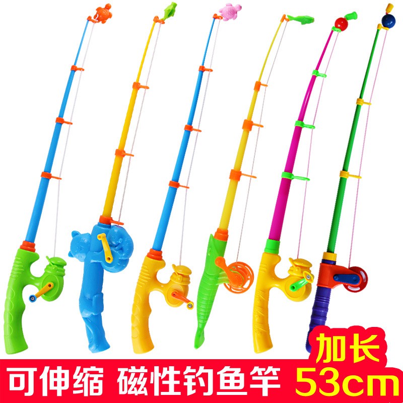 Children Fishing Toys Rod Baby 1-3 Years Old Educational Playing Kitten ...