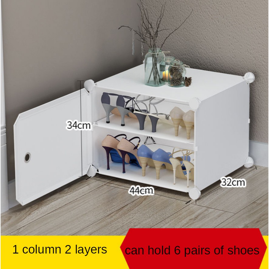 Plastic shoe cabinet shoes rack outdoor Simple household multi-Layer ...