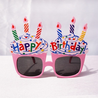 Funny Happy Birthday Glasses Creative Birthday Cake Eyeglasses for Kids ...