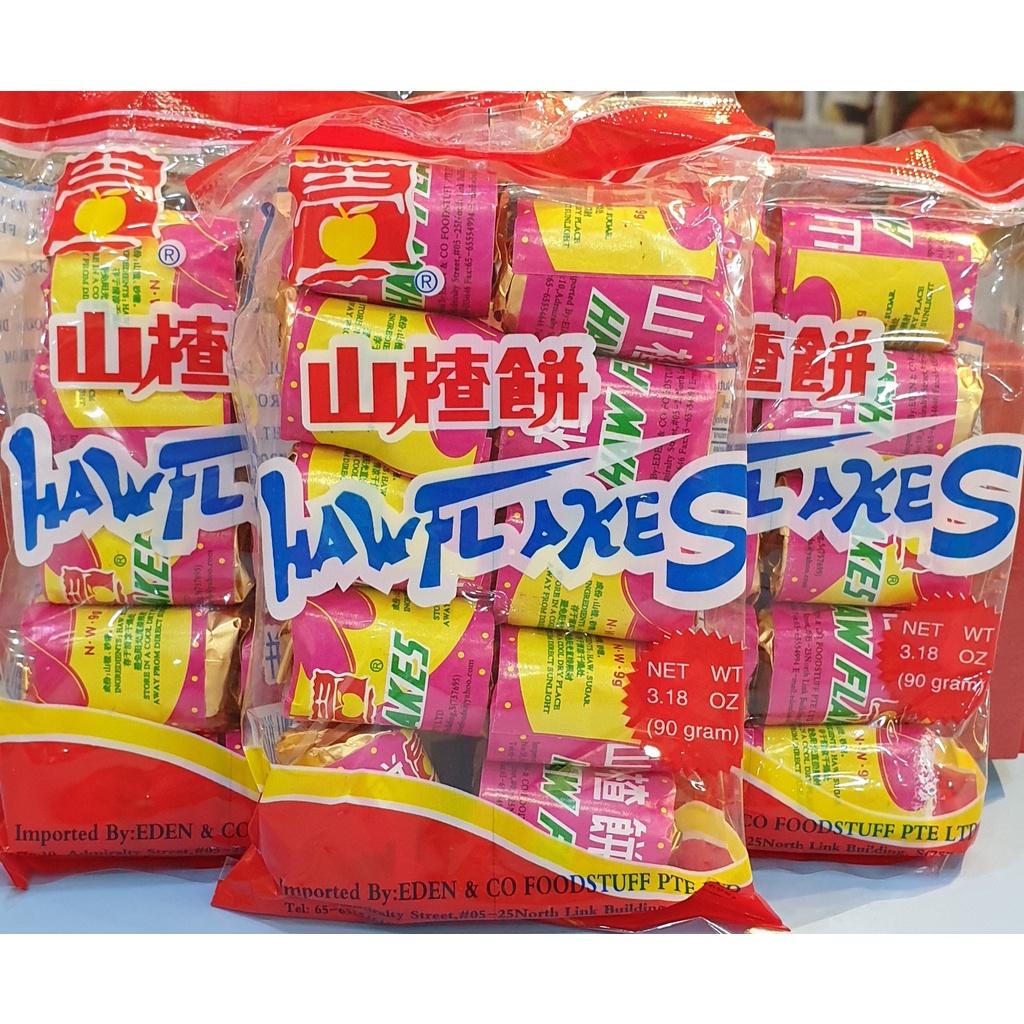 Childhood Snack Haw Flakes Biscuit and Candy/Pastilles | Shopee Singapore