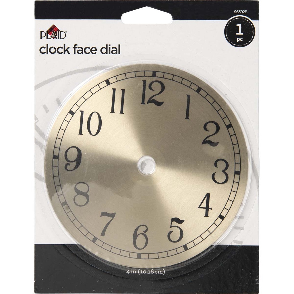 Plaid 4.5in Gold Aluminum Clock Face Dial 1pc 96392E,028995963926 ...