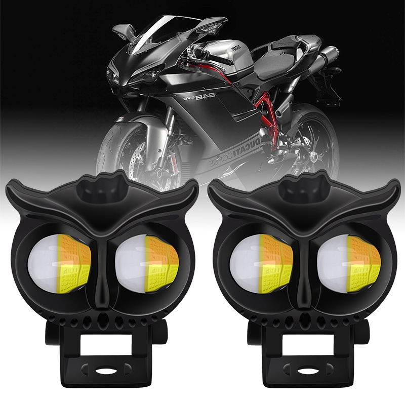 Motorcycle LED Light Mini Driving Light Motorcycle Spotlight Spot Light ...