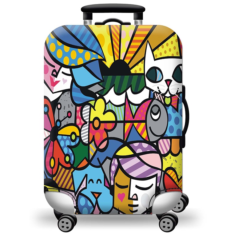 [SG Seller] Part 2 Elastic Travel Luggage Bag Protector Cover Suitcase ...