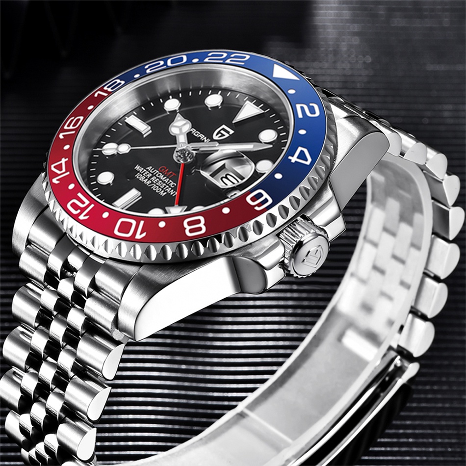 Pagani Design watch 40MM automatic watch GMT Seiko NH34 watch men 100M submariner Ceramic bezel ...