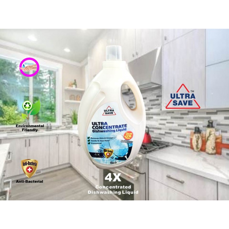 Ultra Save 4x Concentrated Liquid Dishwashing 5kg | Shopee Singapore