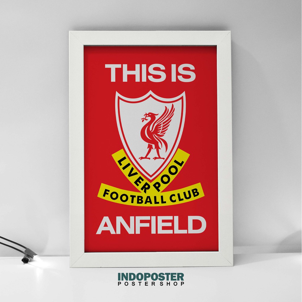 Liverpool Football Club Sport Poster This Is Anfield Sign Tunnel ...