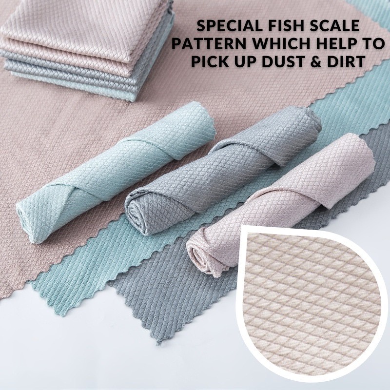 [SG Stock] Kitchen Cleaning Cloth for Glass / Mirror and General ...