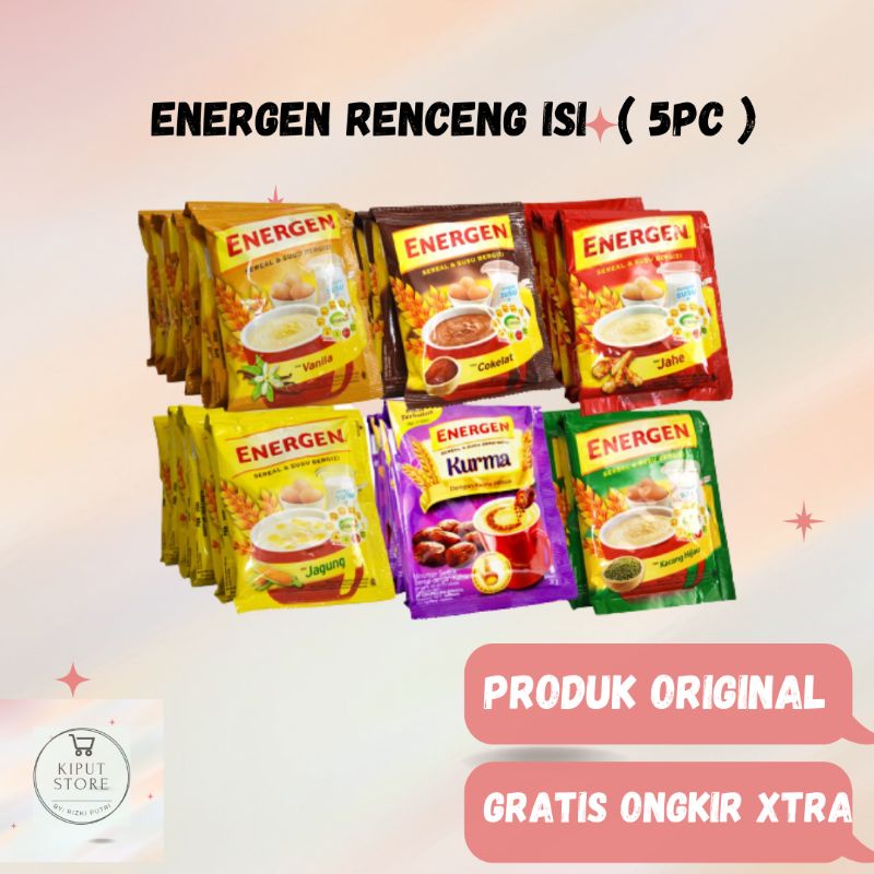 HIJAU Energen Cereal Chocolate Vanilla Green Beans Corn Dates Ginger ...