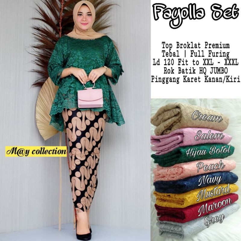 Rz - ld 120 kebaya Set, jumbo Tille gliter kebaya by May Collection ...