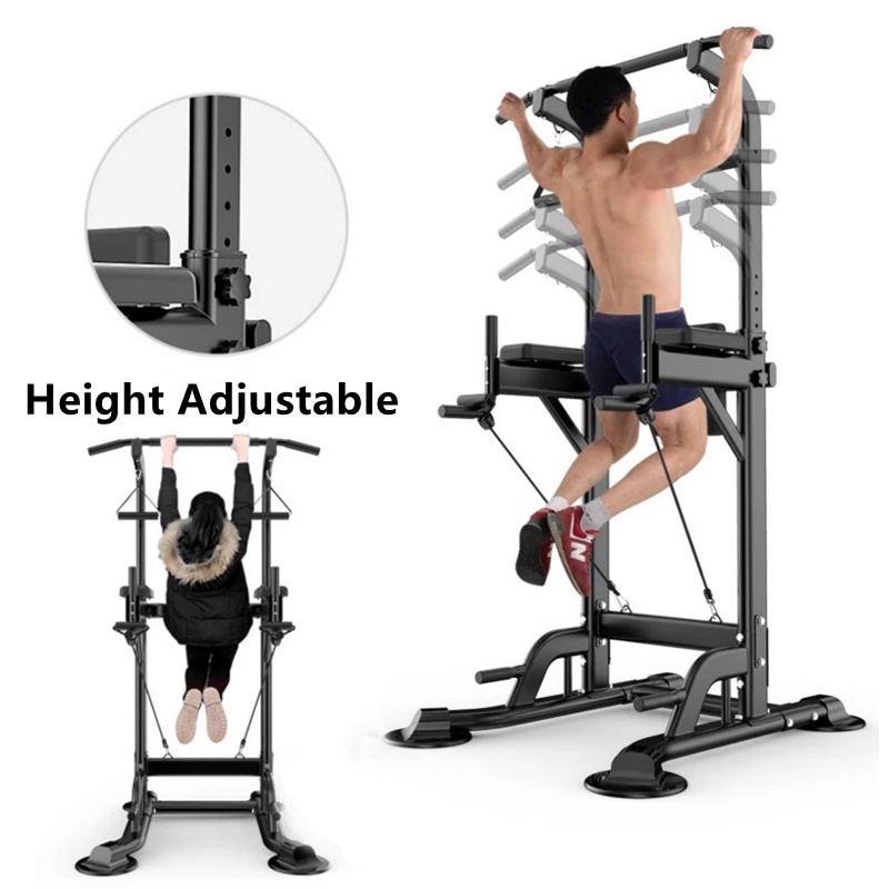 Fitness Pull Up Station Tower Power Dip Gym Home Bar Exercise Stand ...