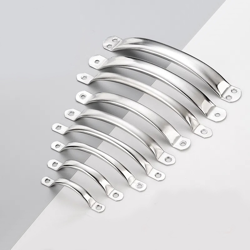 Stainless Steel Door Handles Cupboard Knob Silver Drawer Pulls Kitchen ...