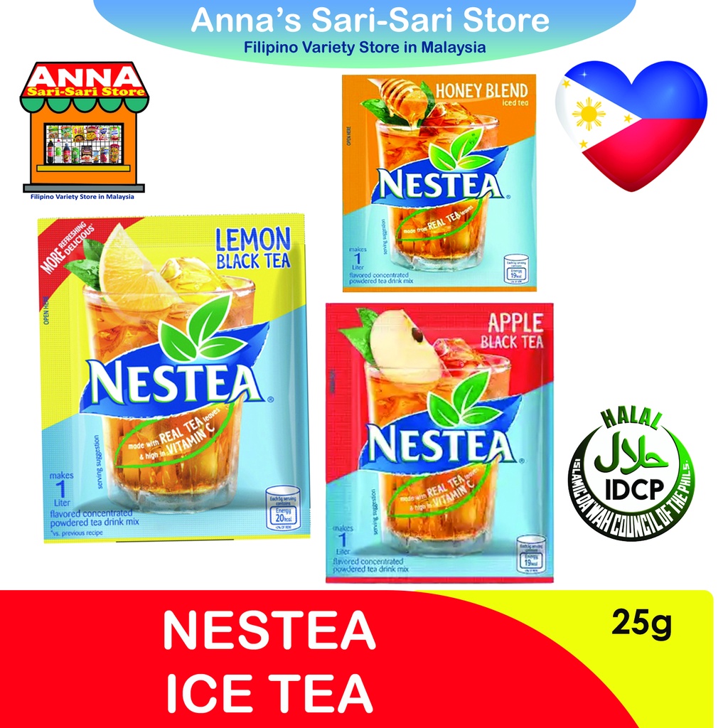 NESTEA ASSORTED ICED TEA Flavors 25 Grams (HALAL) | Shopee Singapore