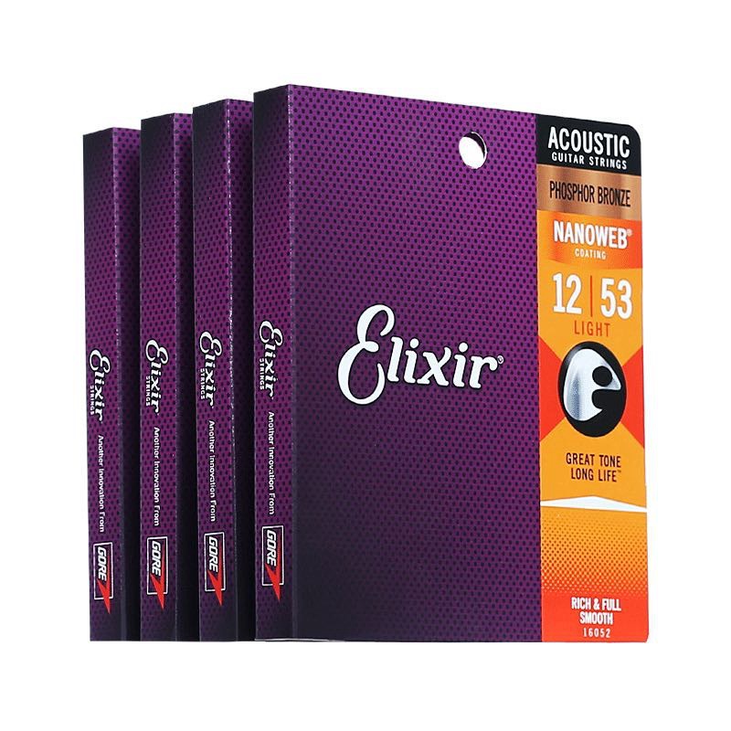 Elixir Guitar Strings 11027 11052 16027 16052 Acoustic Guitar Strings ...