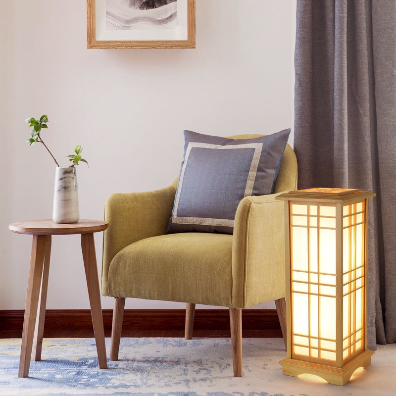 Japanese Ins Floor Lamp Tatami Table Lamp New Chinese Voice Simple ...