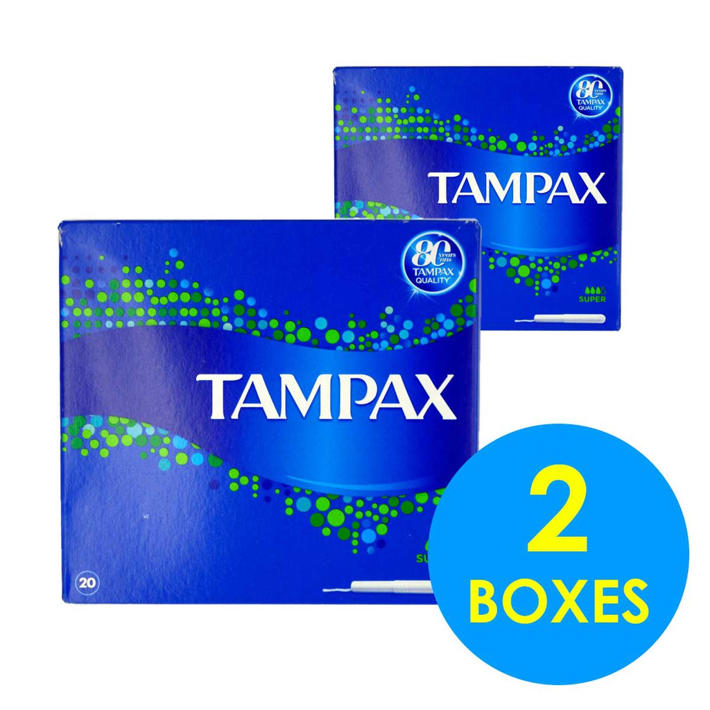 Tampax Super (20 Tampons) (2 Boxes) | Shopee Singapore