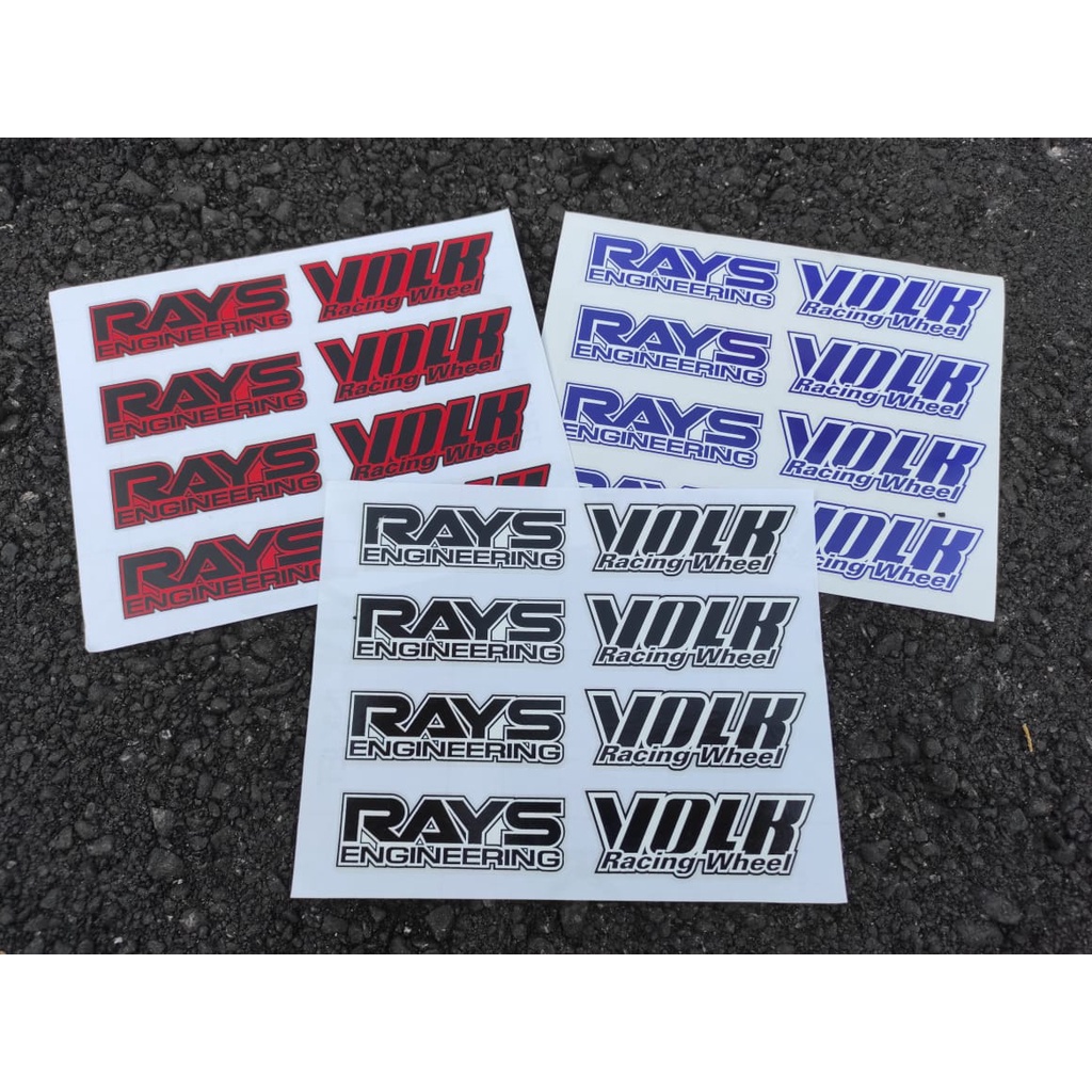 RIM sticker Rays Volk Racing sticker KI00421(NON REFLECTIVE)NORMAL ...