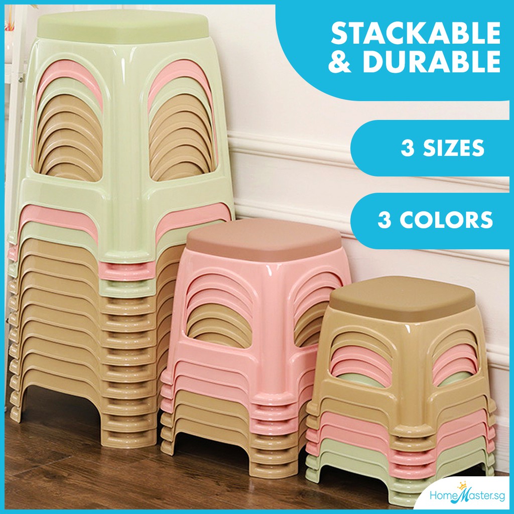 [SG Ready Stock] Stackable Durable Stool | Shopee Singapore