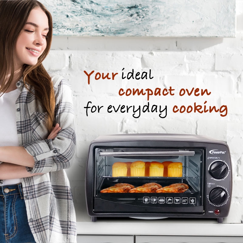 PowerPac Electric Oven 9L, 10L, 20L, 25L, 48L 1set of baking tray ...