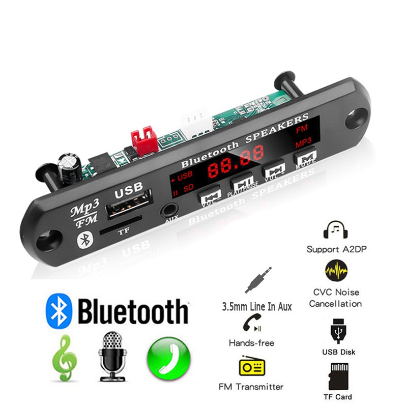 Wireless Bluetooth Mp3 Car Music Player Decoding Module Bluetooth ...