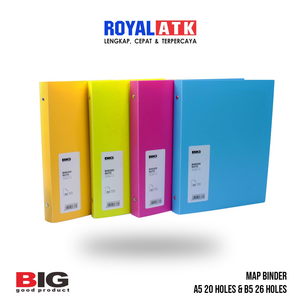 Big A5 & B5 Plain Binder Pastel Colors / Plain Pastel Color Binder ...