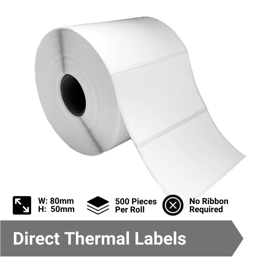 Thermal Label Sticker Rolls for Direct Thermal Printers - SG Stock ...