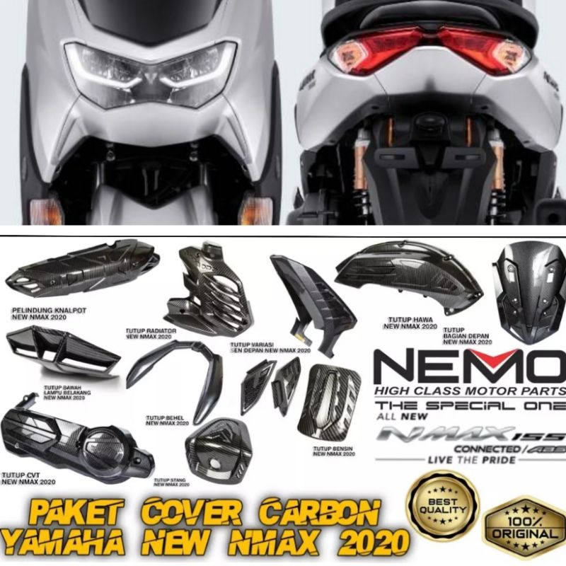 New Nmax Carbon Cover Accessories 2020 2021 2022 2023 2024 (2nd ...