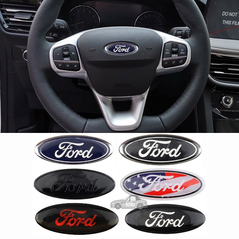 Car Steering Wheel Emblem Sticker Auto Logo Decorative Badge Decal for ...