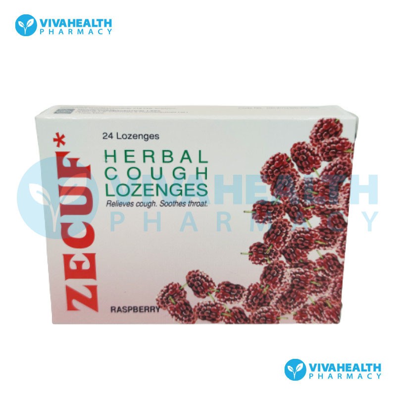 Zecuf RASBERRY Herbal cough lozenges 24s | Shopee Singapore