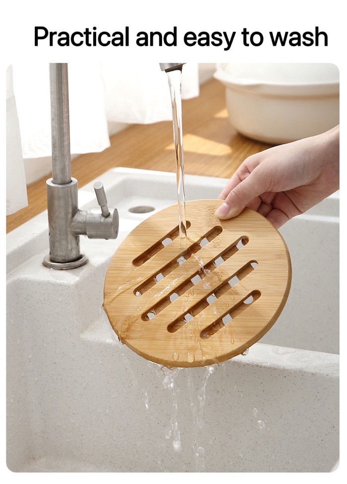 [SG] Premium Bamboo Heat Resistant Placemat Bamboo Cup Pot Dish Pad ...