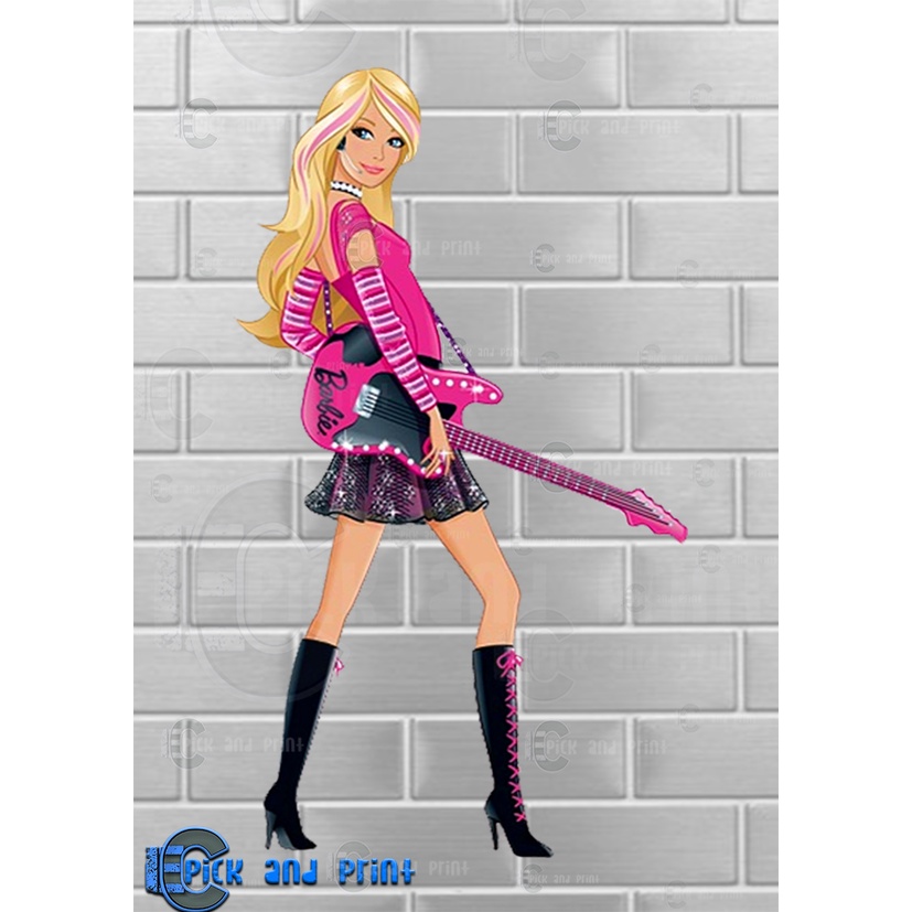 (Part 2/2) Barbie Character Cut Outs for DIY Party Backdrop party ...