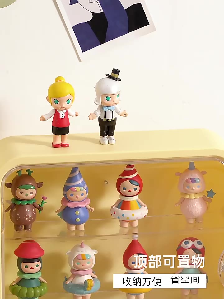 Wall Acrylic Popmart Display Box 3 Layers Blind Box Figurines Display ...