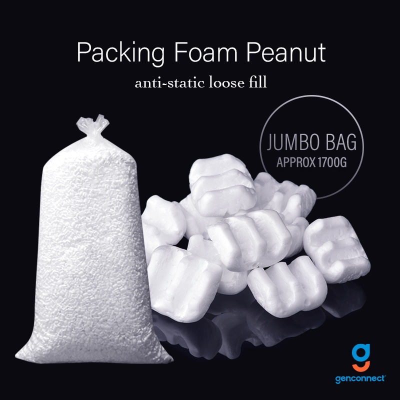 JUMBO PACK! Loose Fill Packing Foam Peanuts/Carton Box/Polymailer ...
