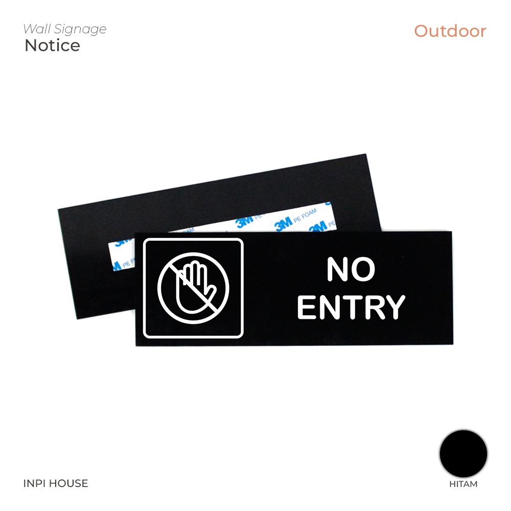 No entry signage - no entry sign board - no entry - acrylic sign system ...