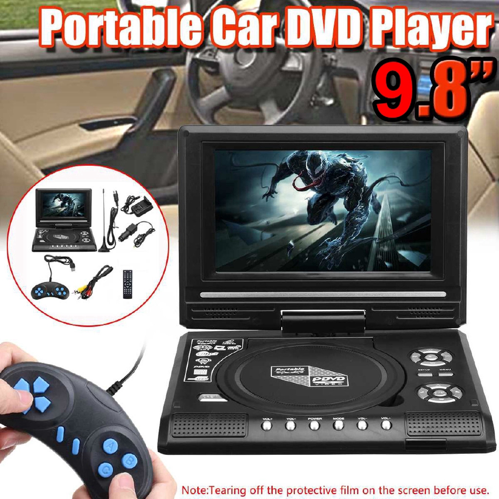 9.8 Inch Multifunction Portable DVD EVD VCD Player with Analogue TV, AV ...