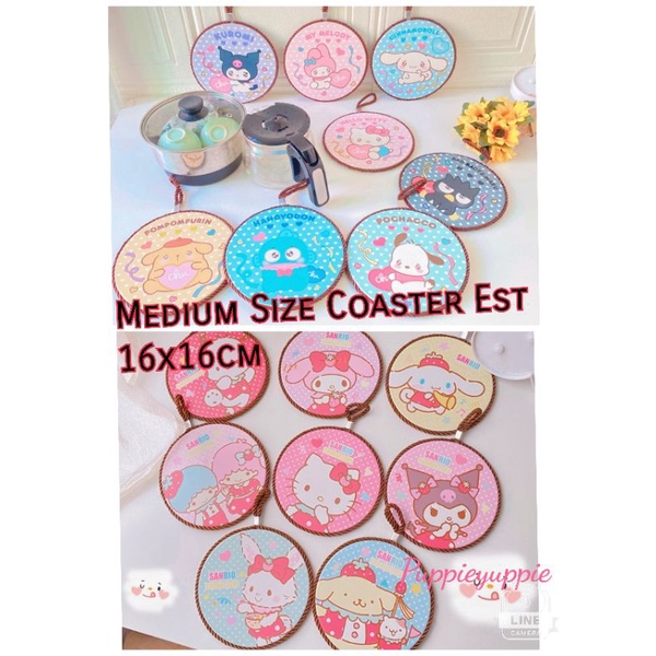 Sanrio Bad Badtz Maru Medium Size Coaster Kuromi Cinnamoroll Melody ...