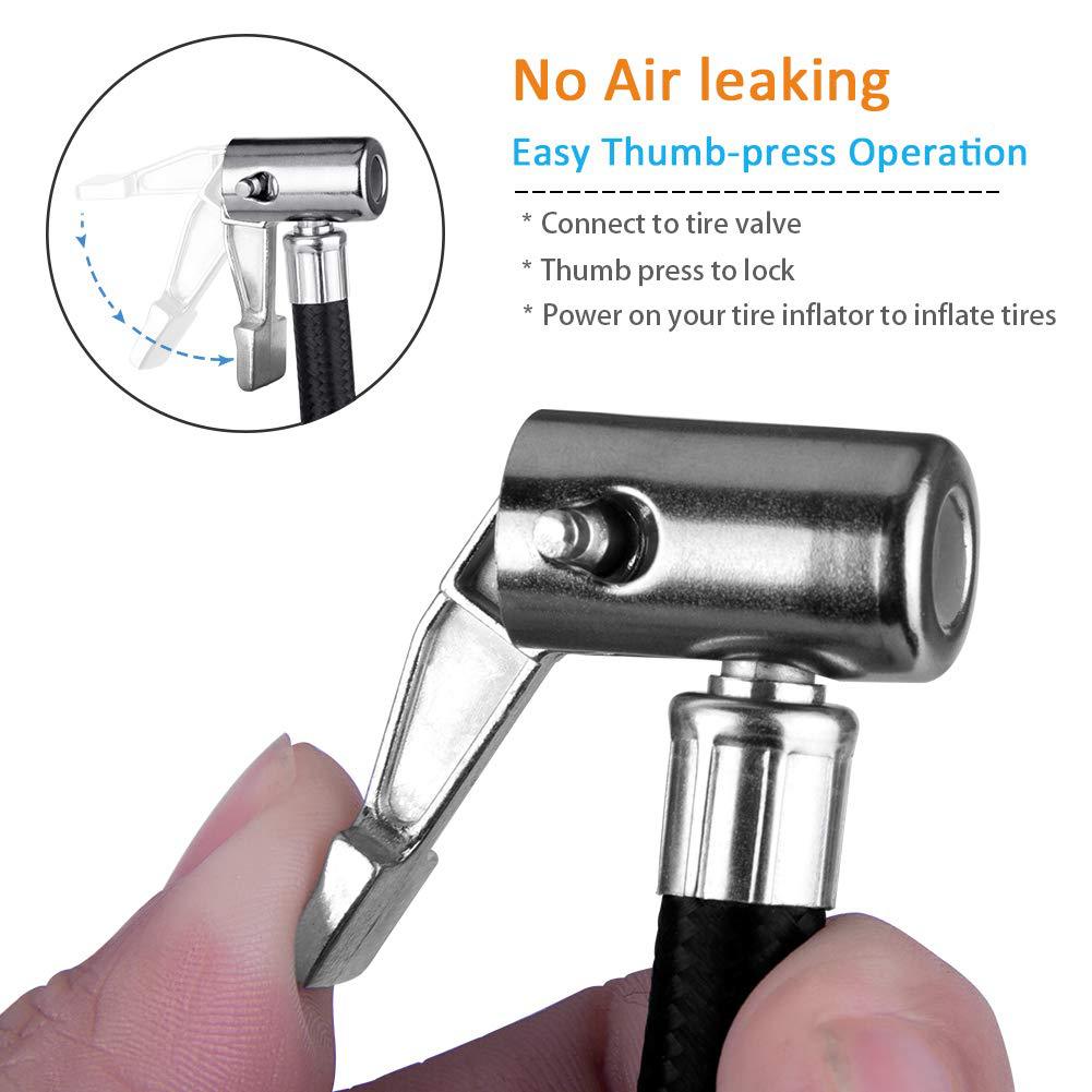 Xiaomi Pump Extension Tube Bike Tire Inflator Thumb-press Quick Nozzel ...