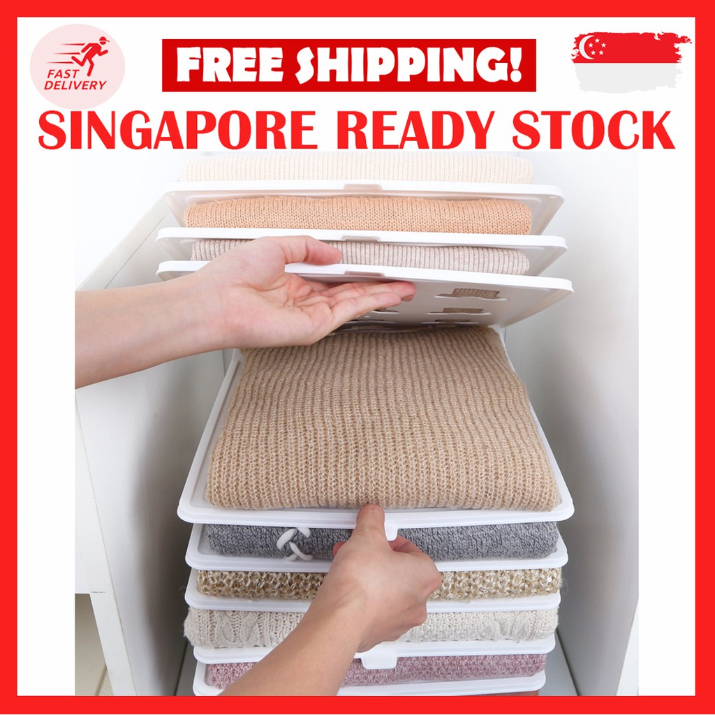 T SHIRT CLOSET ORGANIZER CLOTHING DIVIDERS DURABLE STACKAGE SHIRT BOARD ...