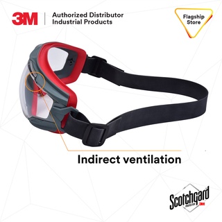 3M™ GoggleGear™ 500-Series GG501NSGAF Clear Scotchgard™ Anti-fog lens ...