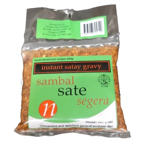 Instant Satay Gravy Sauce Sambal Sate Segara 200g | Shopee Singapore