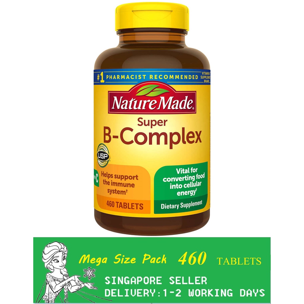 Nature Made Super B-Complex, 460 Tablets(Exp:05/2026) | Shopee Singapore